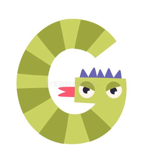 Letra G Del Alfabeto Monstruo Ilustración Del Vector Ilustración De