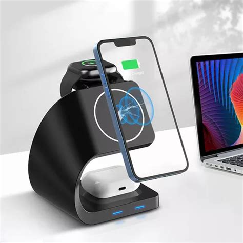 Reloj magnético inteligente en de color negro para teléfono
