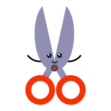 Ciseaux Kawaii De Dessin Animé Mignon 6602239 Telecharger Vectoriel
