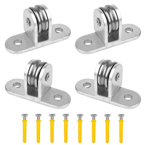 4 Pièces Poulies de Levage Mouflage pour Cable 60mm Section Verticale