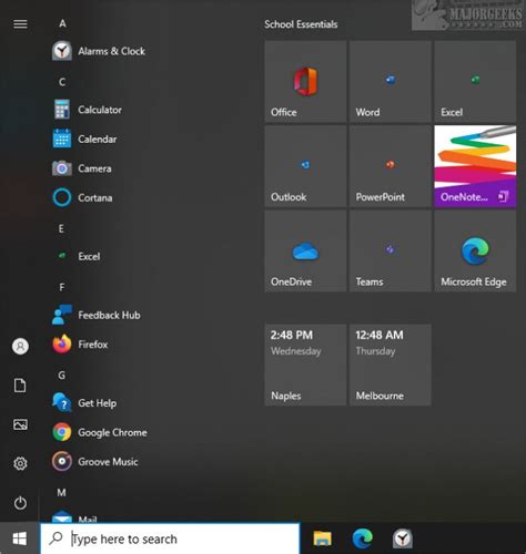 How To Pin A World Clock To Windows 10 11 Start Menu MajorGeeks