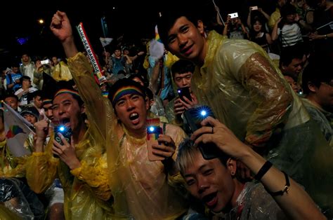 Joyous Scenes In Taipei As Taiwan Becomes First Country In Asia To