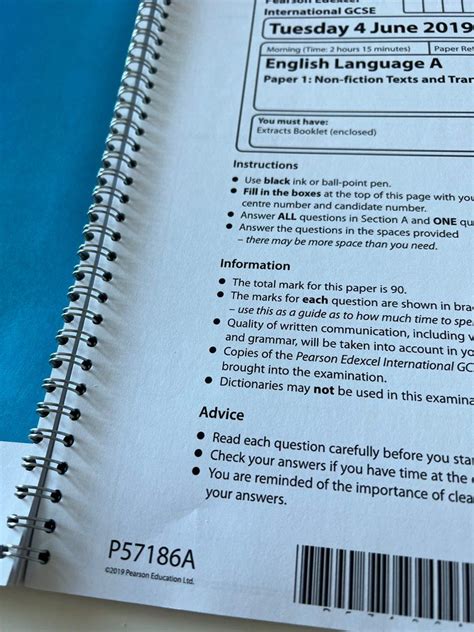 Igcse English Language A Specification 興趣及遊戲 書本 And 文具 書本及雜誌 補充練習