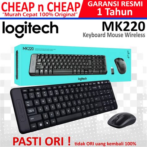 Jual Logitech Mk220 Keyboard Mouse Usb Wireless Multimedia Mk 220
