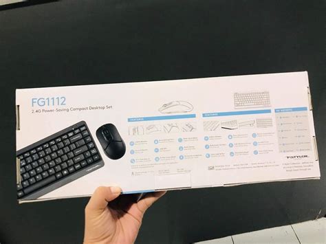 A4tech Fstyler Fg1112 Wireless Compact Keyboard And Mouse Combo Black