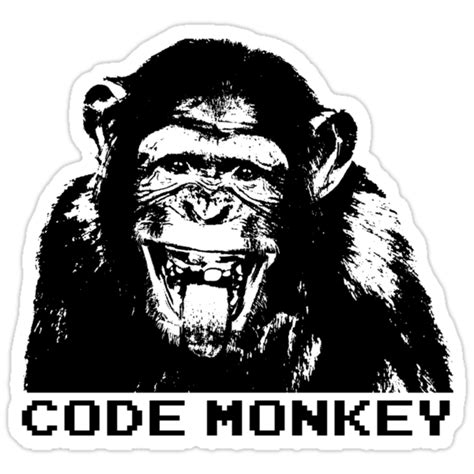 Code Monkey Stickers By EZonkey Redbubble
