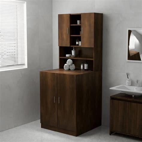 LeDivil Meuble pour machine à laver Chêne marron 71x71 5x91 5 cm