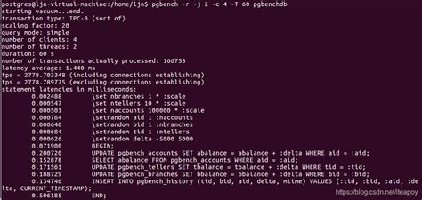 postgresql使用（二）：在tpc h的数据库上pgbench 压力测试 postgresql tpch压测 csdn博客