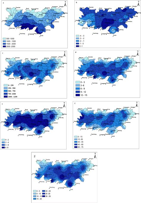 Spatial Distribution Patterns Of The Annual Precipitation And Extreme Download Scientific