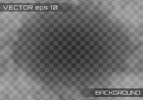 투명에 하얀 담배 연기 파도입니다 프리미엄 벡터