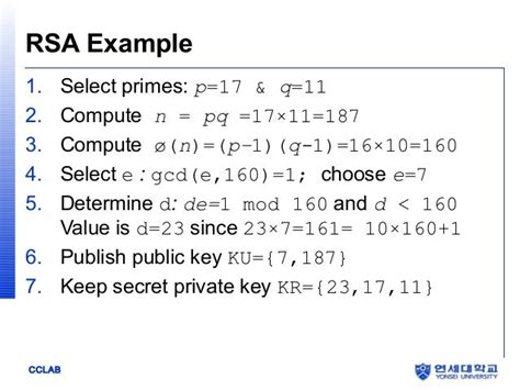 the rsa algorithm jooseok song