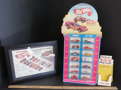 Vintage Original 1983 Mcdonalds Hot Wheels Promotional Counter Top