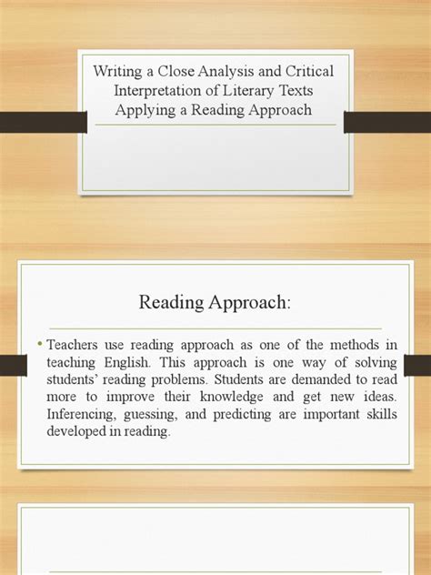 Q2 Lesson 1 Writing A Close Analysis And Critical Interpretation Of