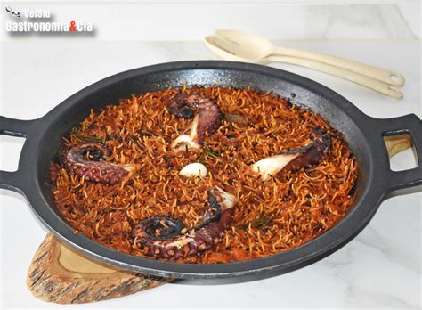 Receta De Fideuà De Pulpo Con Cuatro Ingredientes Y Media Hora Tienes
