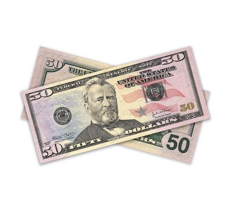 Us 50 Dollar Bill Money Png Graphic Banknote Front Back — Drypdesigns