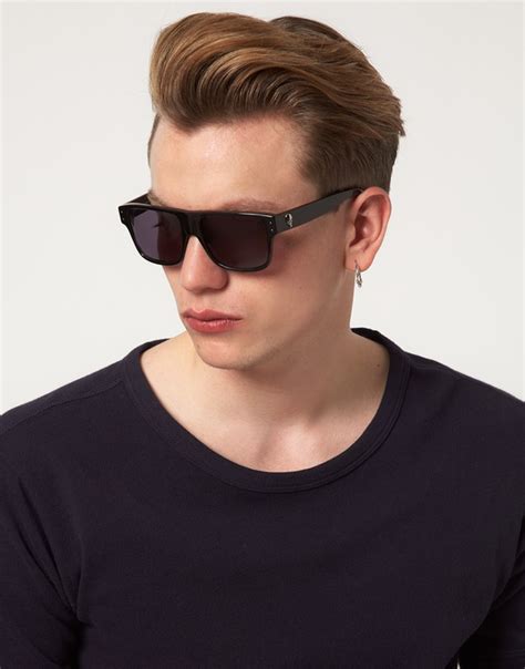 Alexander Mcqueen Black Alexander Mcqueen Skull Wayfarer Sunglasses For