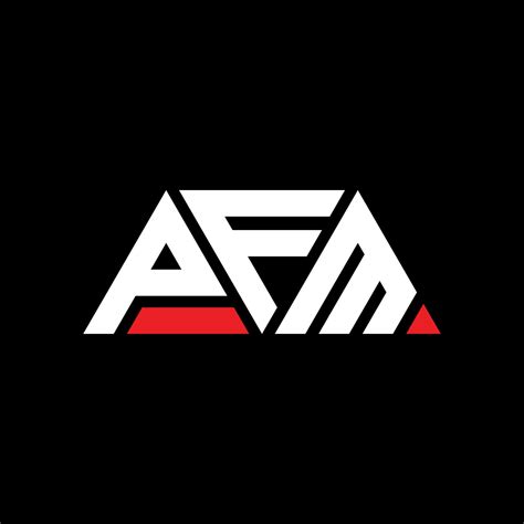 Pfm Triangle Letter Logo Design With Triangle Shape Pfm Triangle Logo