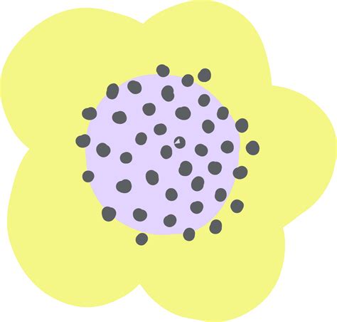 Simple Hand Drawn Flower Isolated Flower 19765615 Png
