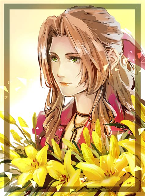 Aerith Gainsborough Final Fantasy And 2 More Drawn By Xxxx05 Danbooru