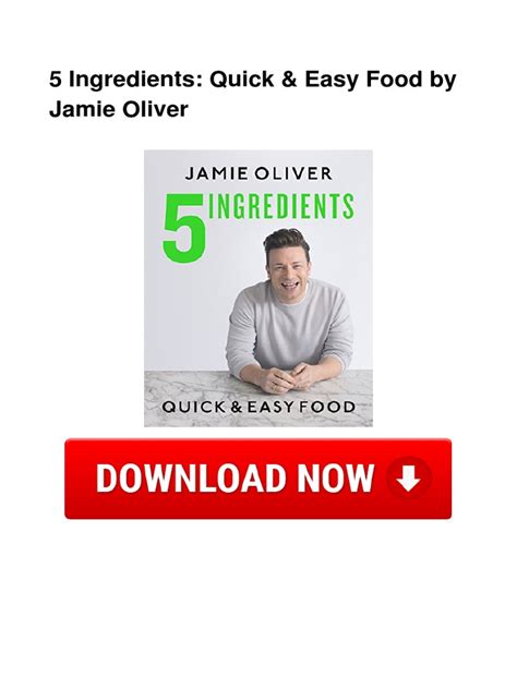 5 Ingredients Quick Easy Food By Jamie Oliver Pdf