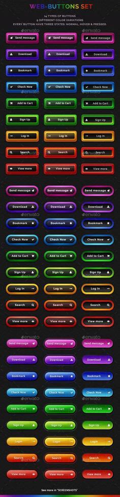 100 Button Design Ideas Button Design Buttons Web Design
