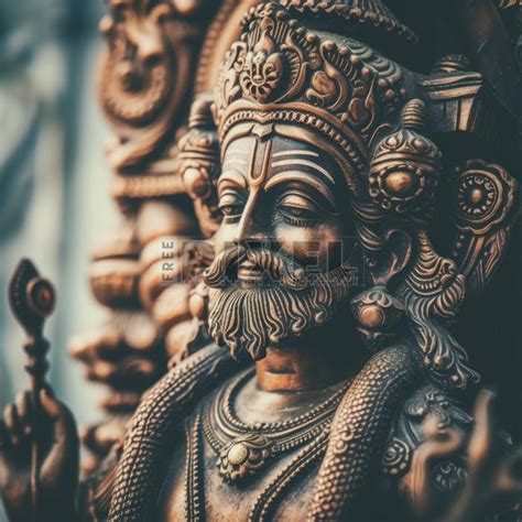 Free Photos Beautifully Crafted Statue Of Ayodhya King Dasharatha Avatar Closeup Image