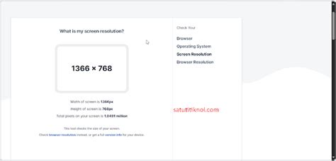 Cara Melihat Resolusi Layar Laptop Windows Online Offline Satutitiknol Situs Seputar