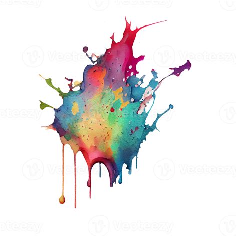 Watercolor Stain In Colorful 21179701 Png