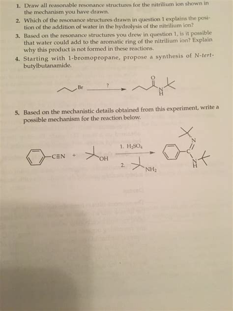 Solved Draw All Reasonable Resonance Structures For The Chegg