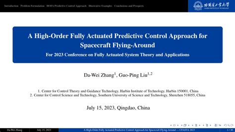 pdf a high order fully actuated predictive control approach for