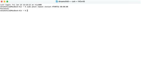 How To Schedule A Startup Shutdown And Restart In Macos Ventura