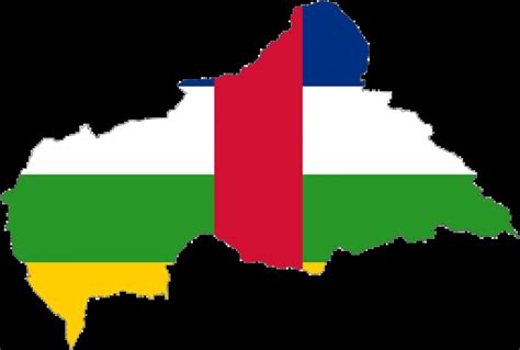 Central African Republic Flag Map Mapsof Net