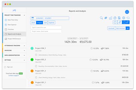 Digital Time Tracking Tool For The Office Timetrack