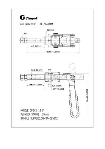 Clamptek CH 36204M Push Pull Toggle Clamp At 651 Piece Pull Clamps