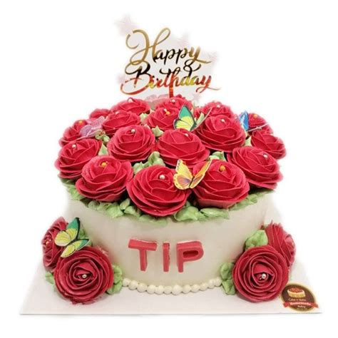 เค้กบีบครีมดอกไม้ • Cake N Baker โรงงานผลิตเค้กและเบเกอรี่