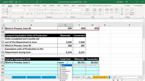120 Cost Per Equivalent Unit Calculation Weighted Average Method