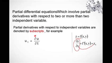 Lecture Applications Of Partial Differential Equations YouTube