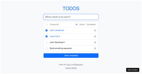 Vue Todo Pwa Codesandbox
