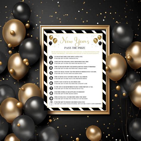 Pass The Prize New Years Eve Party Fun Activity Easy Interactive New