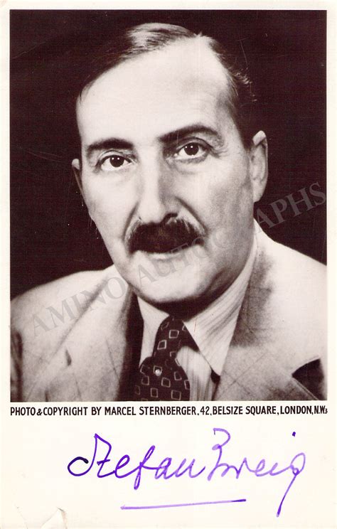 Stefan Zweig Autograph Signed Photograph Tamino