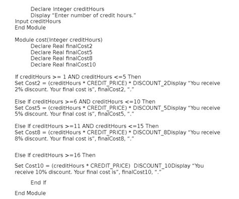 Module 2 Chapter 4 Homework Docx Chapter 4 Homework 1 Write Pseudocode To Calculate The