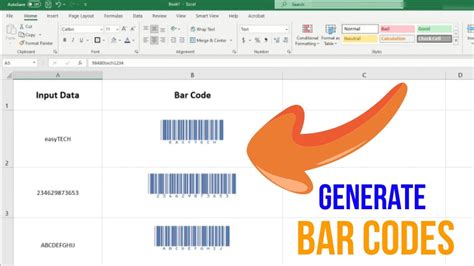 how to create bar code in excel how to create barcode in excel using