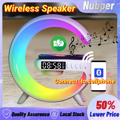 Mini Wireless Speaker With Led Atmosphere Light 4 In1 Rgb Bluetooth