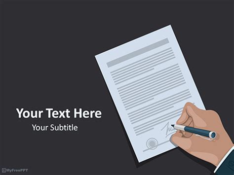 Free Contract PowerPoint Templates MyFreePPT