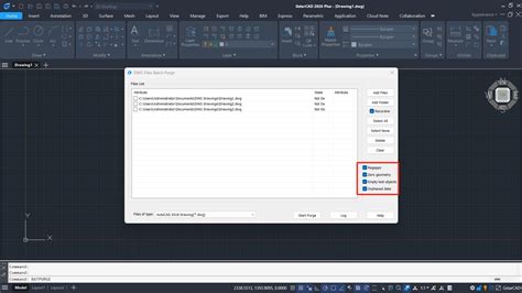 Batch Purge Gstarcad