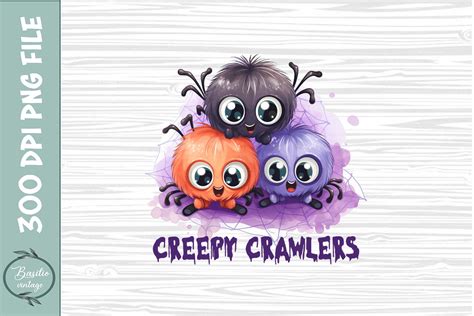 Creepy Crawlers Graphic By Basiliovintage · Creative Fabrica