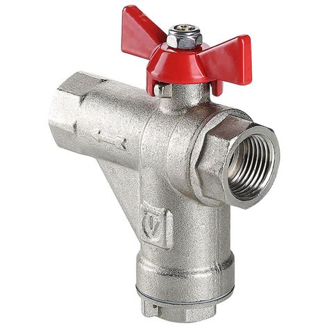 Кран VALTEC c прямым фильтром 3/4"ВВ бабочка VT.294.N.05 - купить по ...