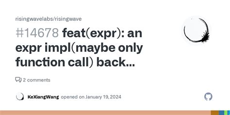 feat expr an expr impl maybe only function call back compatibility