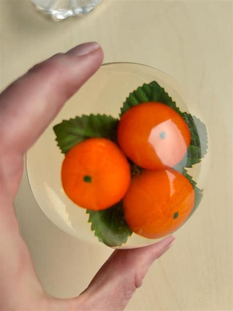 Vintage Kitsch Lucite Jam Pots Orange Strawberry Blueberry Raspberry And Peach 1960s