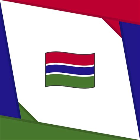 Premium Vector Gambia Flag Abstract Background Design Template Gambia